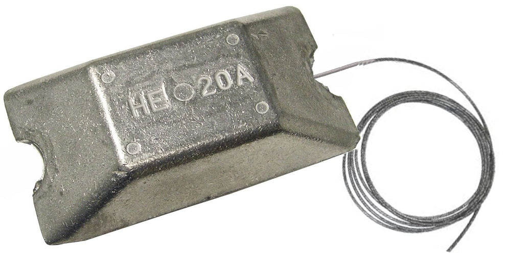 Hanging Aluminum Anode With 15' With Cable 1.8 LBS – Zincs For Boats