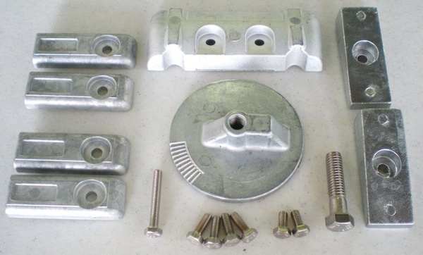 Mercury Verado 6 Cylinder Zinc Anode Kit Includes Hardware – Zincs For ...