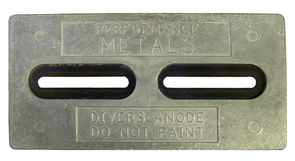TEC-DIVERS DP1 Hull Plate Aluminum 12" X 6" X 1/2" DIVERS Hull Plate D ...